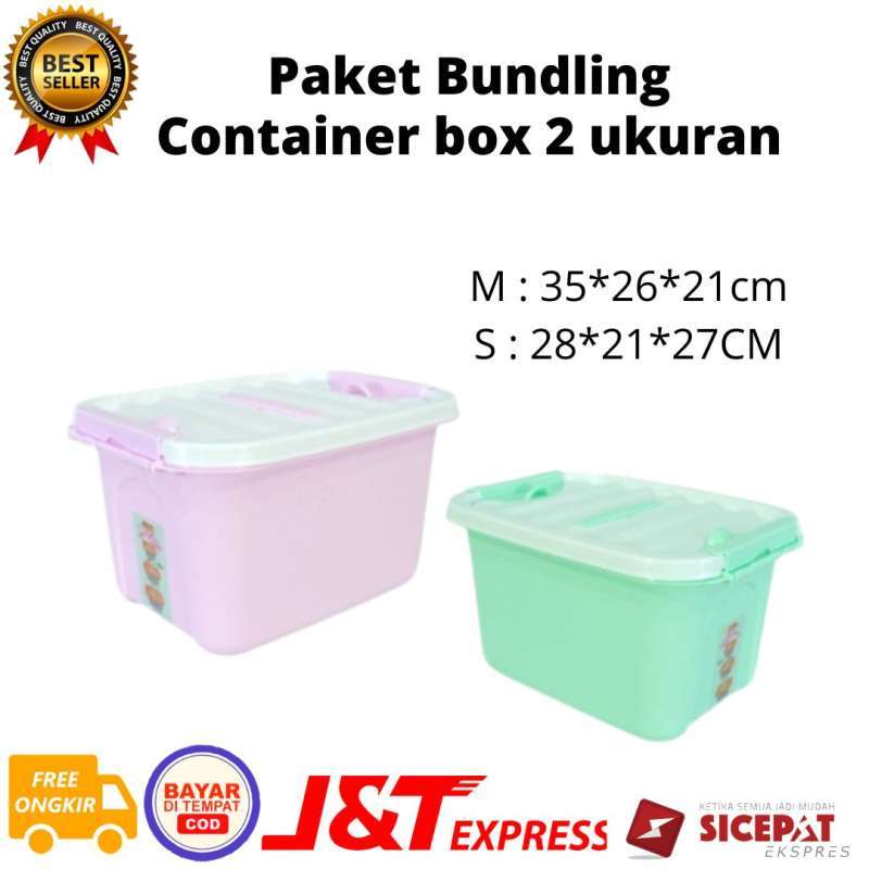 Jual paket bundle container box 2 ukuran di Seller Aozini12 ...