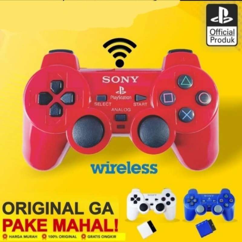 Jual Stick Ps2 Wireless Warna Original Support Ps2 Plug N Play New di ...