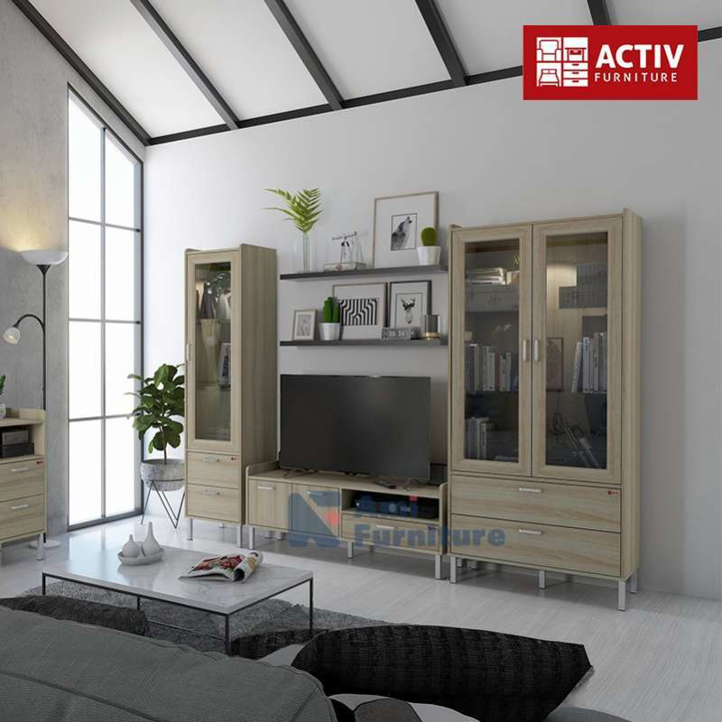 Jual Lemari hias kaca lemari pajangan kaca lemari serbaguna LH 80 ACTIV ...