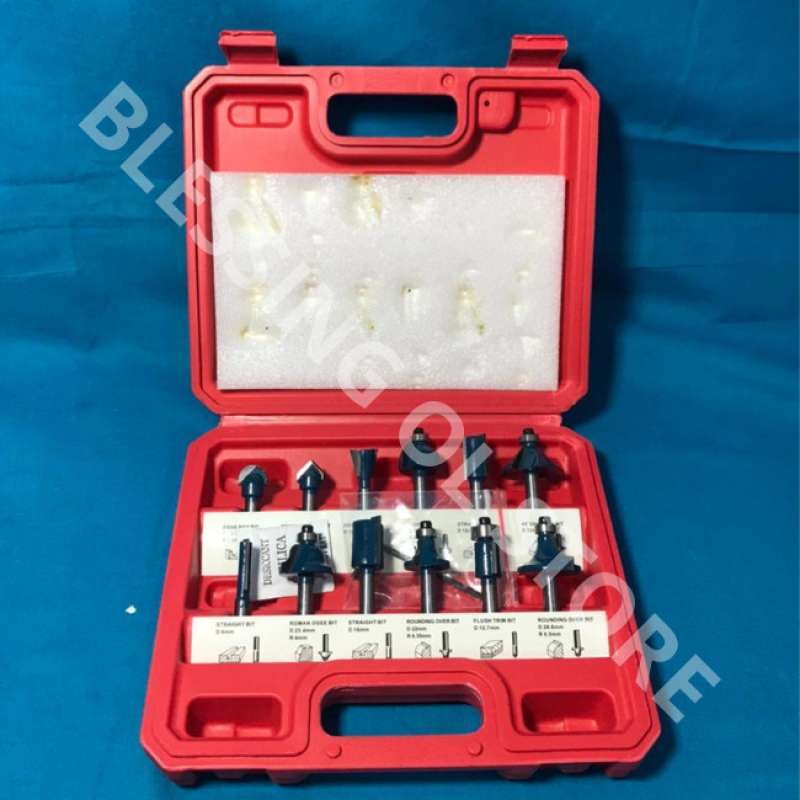 Promo Mata Profil Trimer Bits / Router Set 12 Pcs / Mata Profile Ukir ...