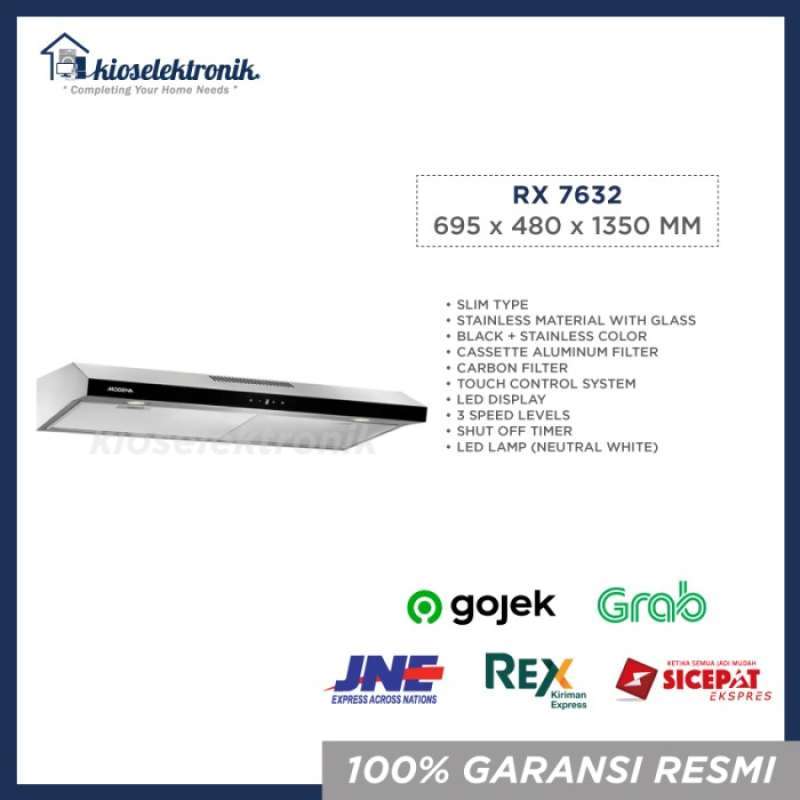 Jual Modena RX7632 Cooker Hood - Moderno RX 7632 Penghisap Asap Dapur ...