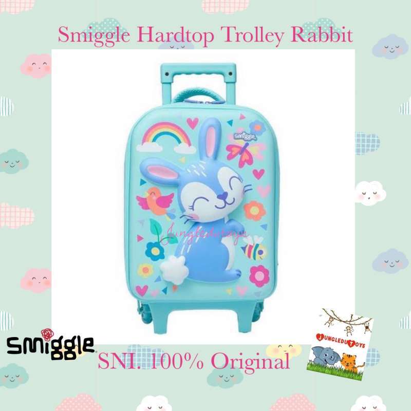 Jual Smiggle Animalia Hardtop Trolley Bag Rabbit Original Tas Troli ...