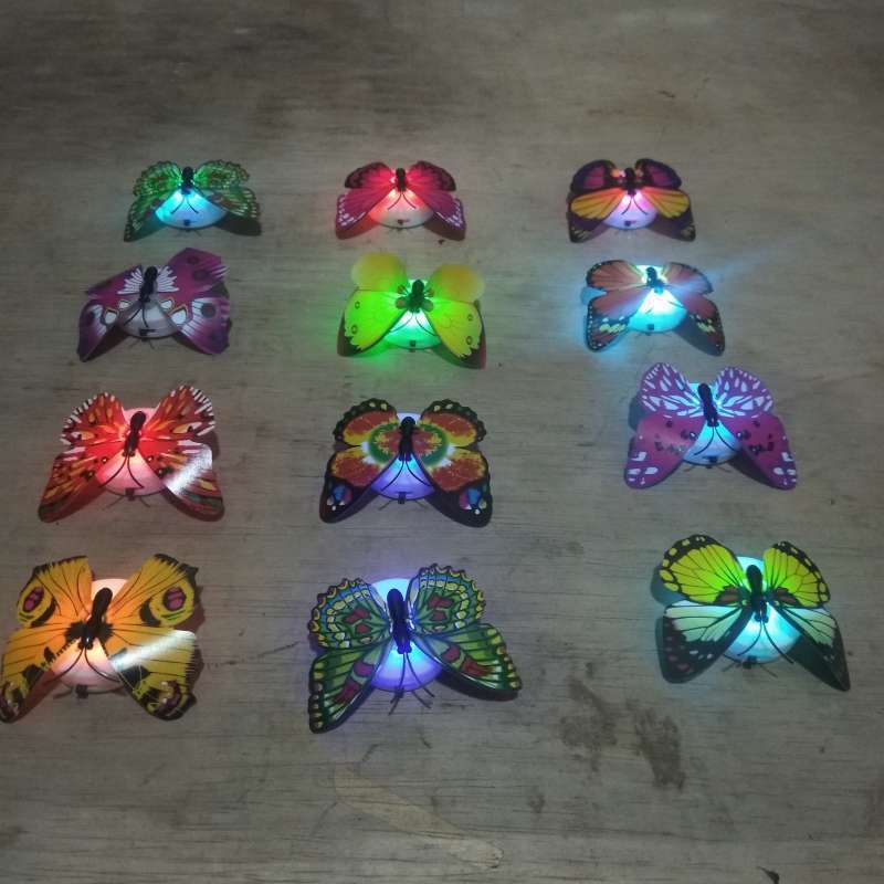 Jual STIKER LAMPU KUPU - KUPU 3D DENGAN SAKLAR ON-OF RANDOM / STICKER ...