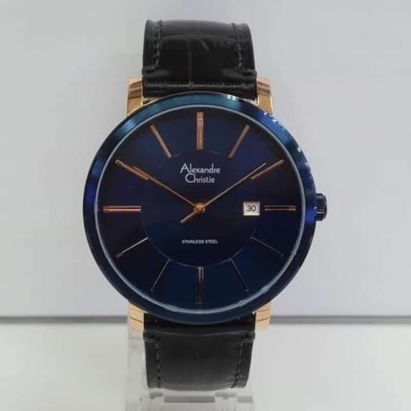 Jual JAM TANGAN PRIA ALEXANDRE CHRISTIE ORIGINAL AC 8344 MD - Biru di ...