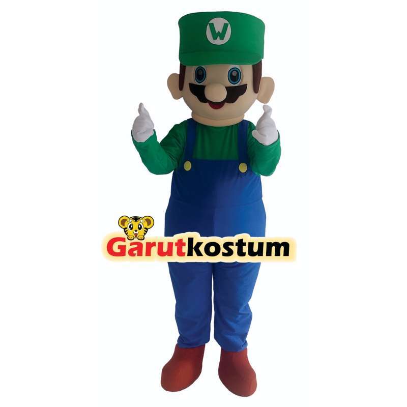 Jual Kostum Maskot Badut Mario Bros Luigi Dewasa Lucu Costume Karakter ...