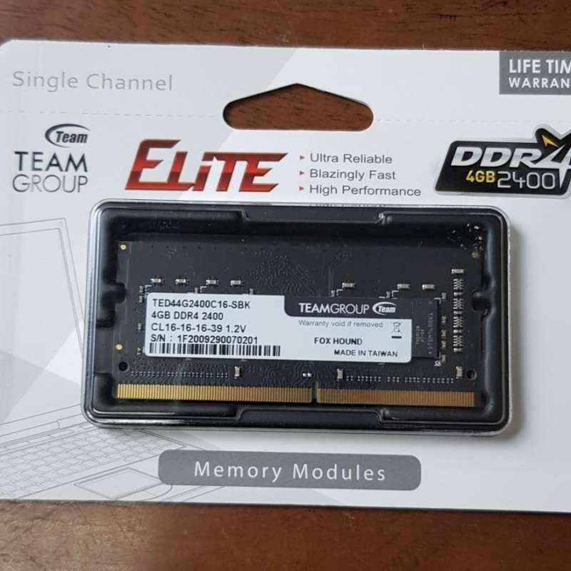 Jual Memory Ram Team Elite Sodimm DDR4 PC19200 2400Mhz 4GB di Seller ...