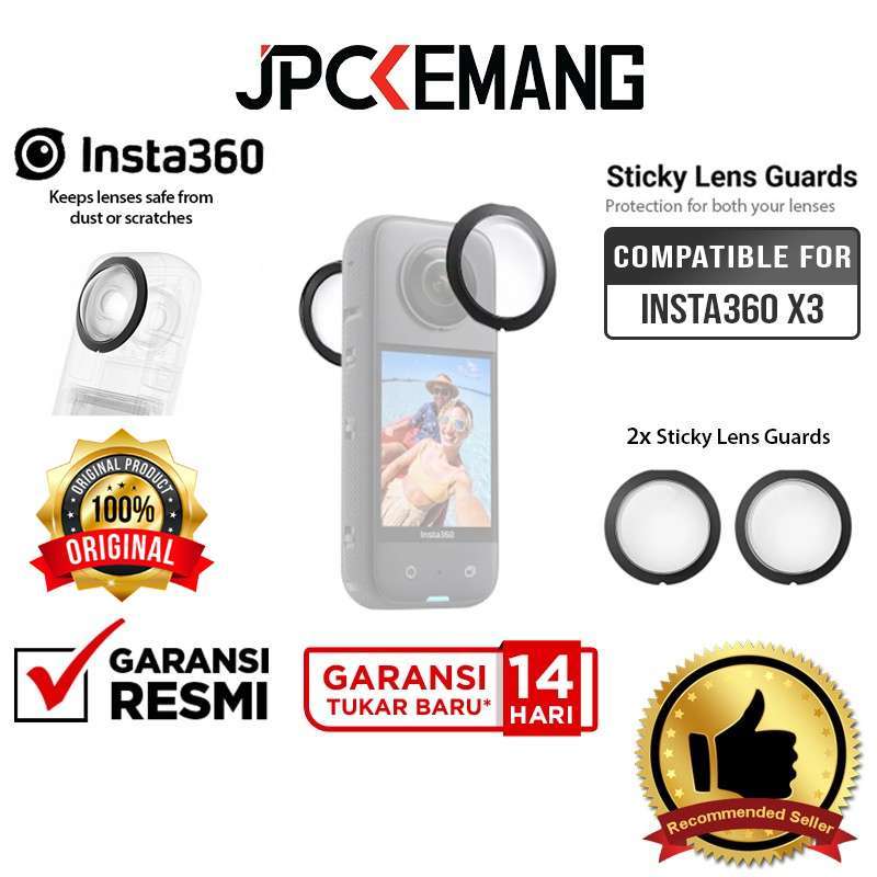 Jual Jpc Kemang Insta360 One X3 Sticky Lens Guards Insta 360 X3 Lens ...