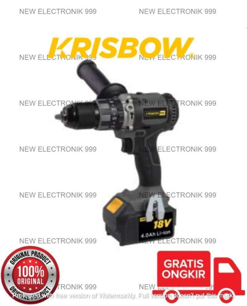 Jual Cordless Impact Drill 13mm 18v Ipcidb18 Krisbow 10464956 Di Seller ...
