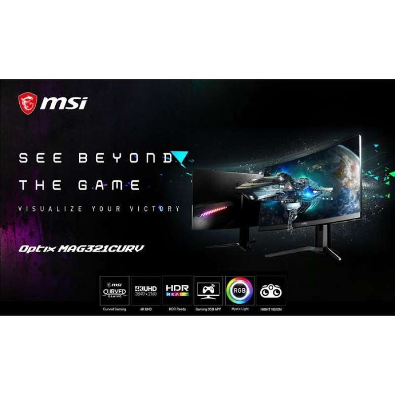 Jual MSI Optix MAG321CURV 4K Monitor Curved 32 3840x2160 60Hz Type-C ...