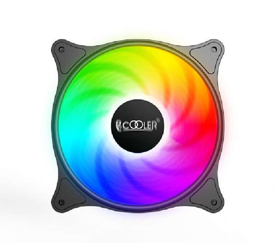 Jual PCCOOLER FX-120-3 Static Color LED 120mm FAN - 3 Pin PWM + 4 Pin ...