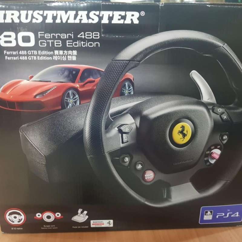 Jual Thrustmaster T80 Ferrari 488 GTB Edition Racing Wheels For PS4,PC ...