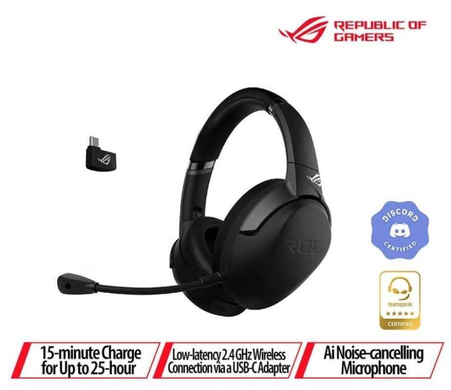 Jual ASUS ROG STRIX GO 2.4 Wireless Light weight Gaming Headset PC XBOX ...