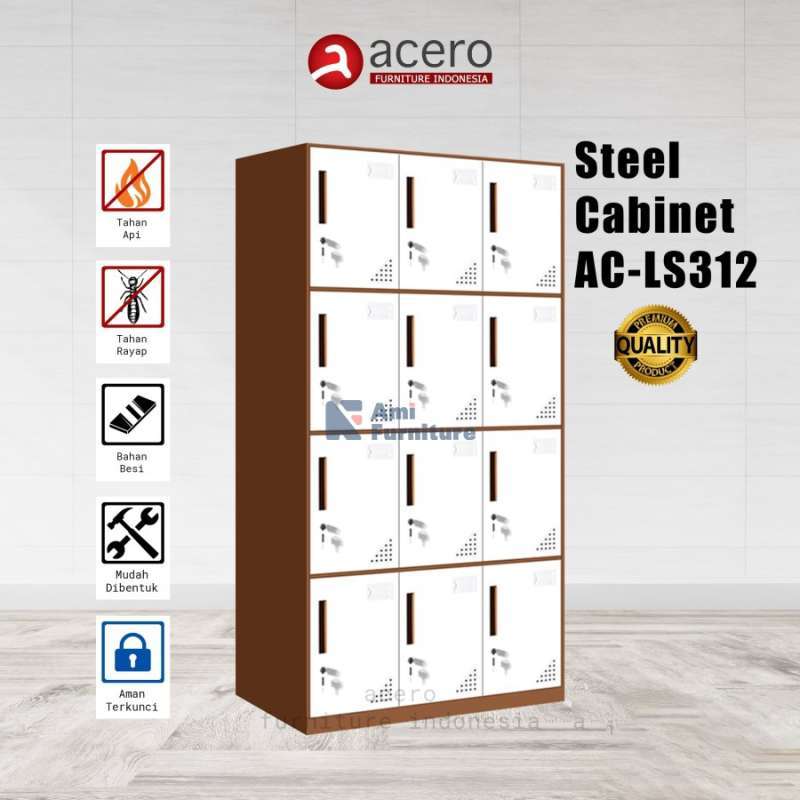 Jual Lemari Locker Besi Murah Locker Cabinet 12 Pintu Loker Ac-ls312 ...
