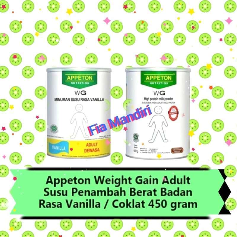 Jual Susu Appeton Weight Gain Adult/Dewasa 450 Gr (Vanila & Coklat) di ...