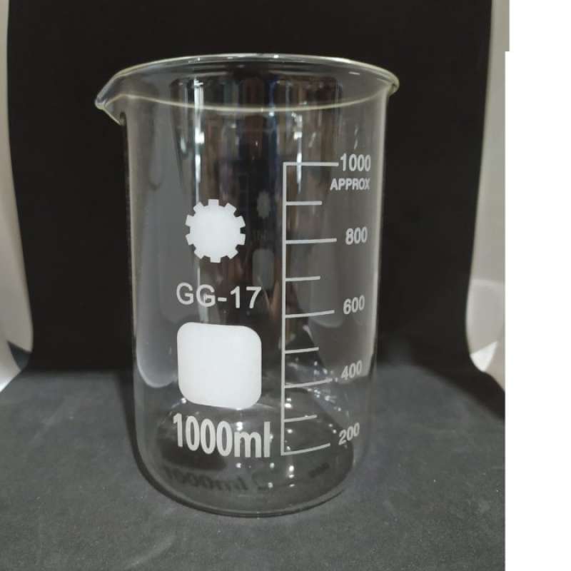 Promo Beaker Glass 1000 Ml, Gelas Kimia, Gelas Piala, Beker Glass Low ...