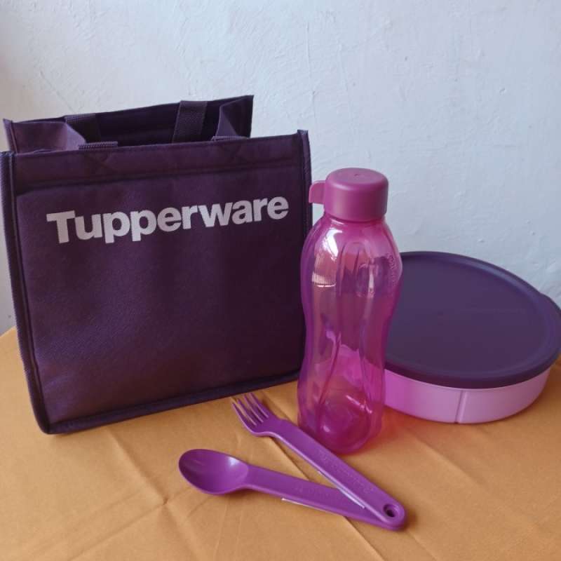 Jual Tempat Makan Lengkap Tas Fit To Go Tupperware di Seller AM_id ...