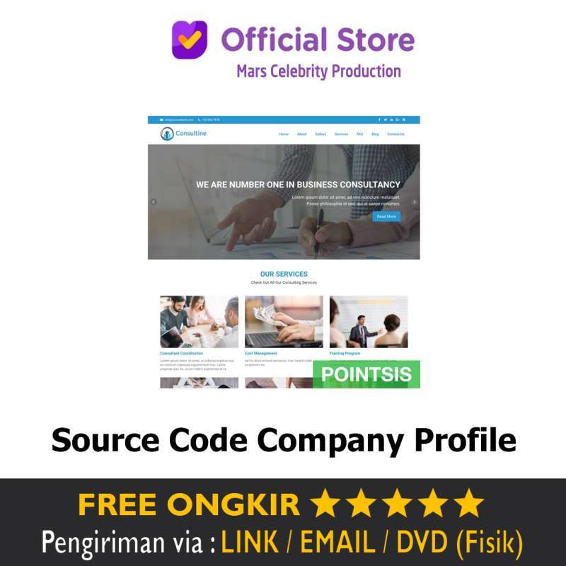Jual Source Code Aplikasi Bisnis Company Profile Website Perusahaan Profesional Plus Cms Php Di ...