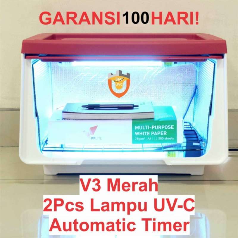 Promo Uv-C Box Sterilisasi 2 Lampu Tuv Otomatis Kotak Sterilizer Germicidal Diskon 17% di Seller ...