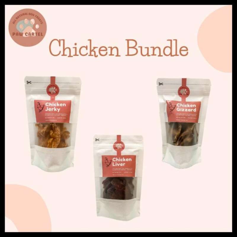 Promo Paw Cartel Chicken Bundle / Chicken Jerky / Liver / Gizzard ...