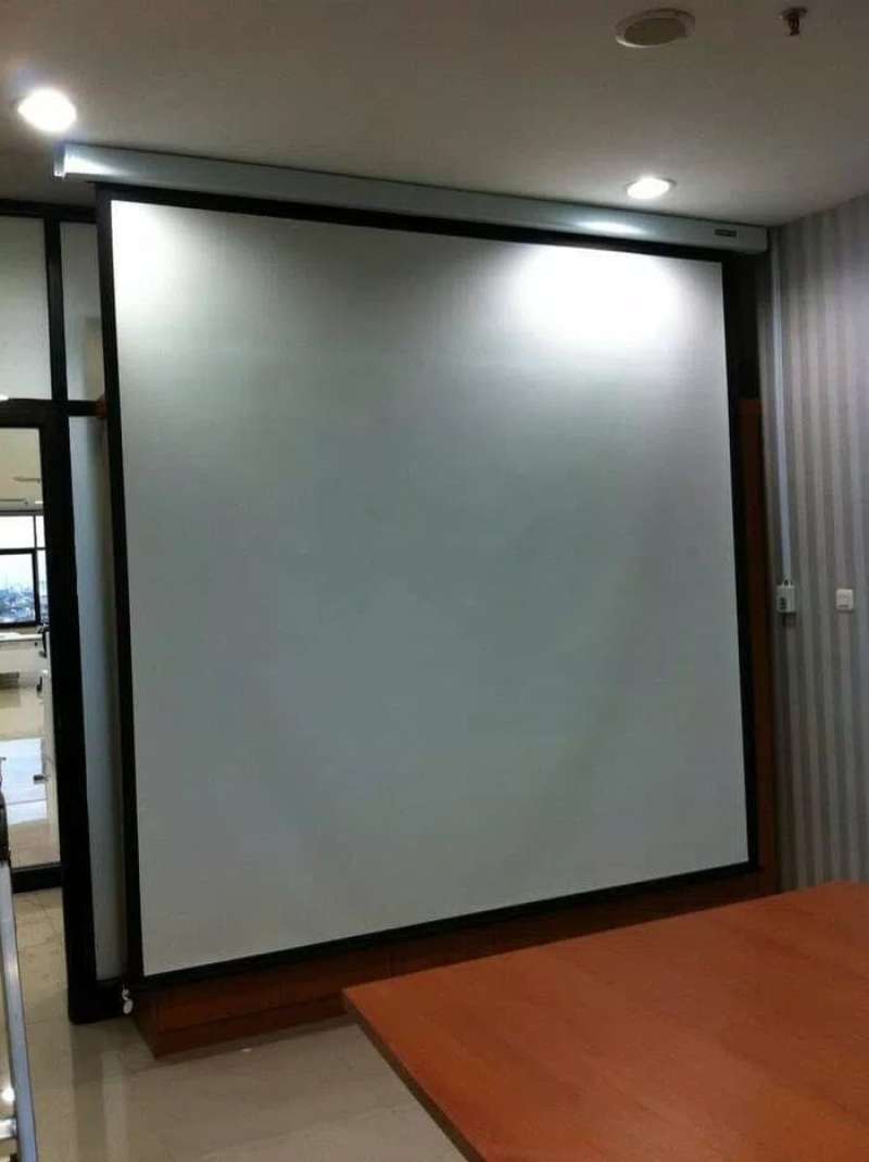 Jual New screen Layar Proyektor Manual Wall 70 Inchi Original di Seller ...