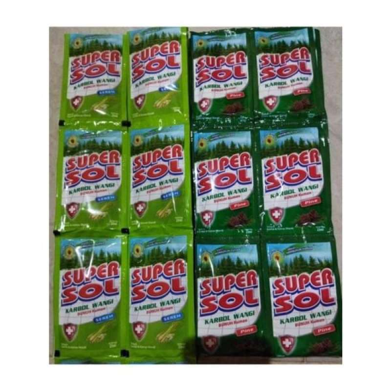 Jual Super Sol Karbol Wangi Pembersih Lantai & Kamar Mandi 48 ml 1 pcs ...