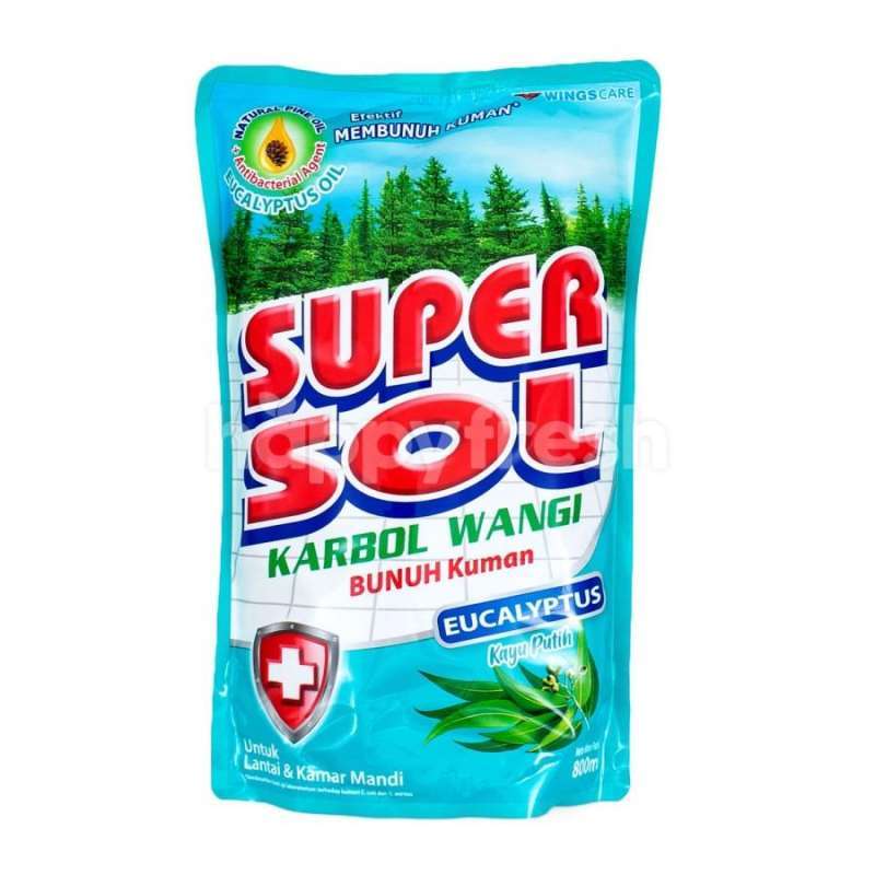 Jual Super Sol Karbol Wangi Pembersih Lantai & Kamar Mandi 800 ml di ...