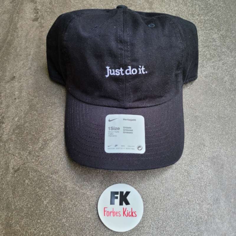 Jual Nike Cap Just Do It || White Black Original Authentic Logo Hat Di ...