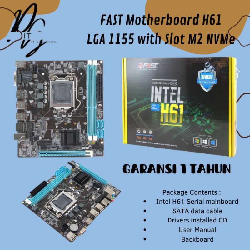 Promo Motherboard Fast H61 Lga1155 With Slot M2 Nvme Diskon 32% Di ...