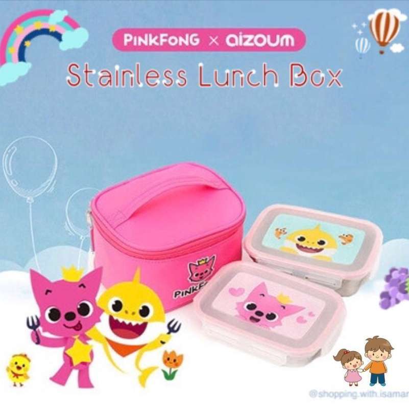 Jual Pinkfong Baby Shark Stainelss Lunch Box / Tempat Makan di Seller ...