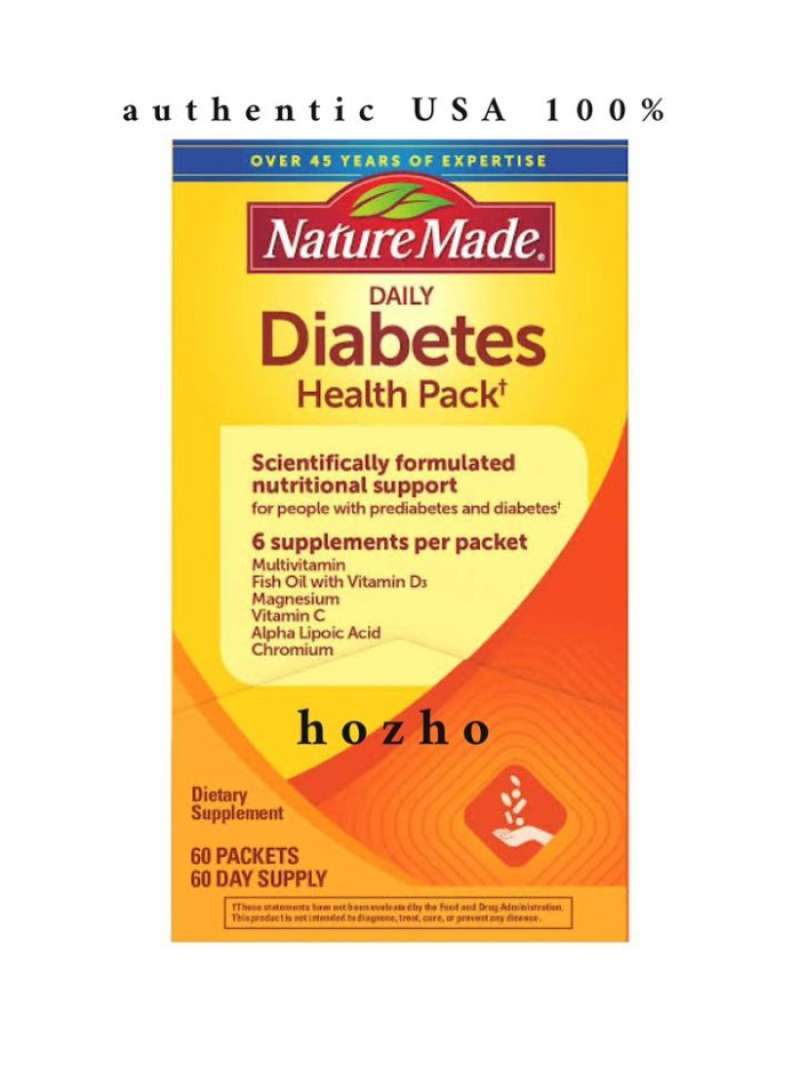 Jual Nature Made Diabetes Health Pack Multivitamin Fish Oil Vitamin C ...