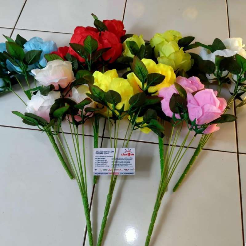 Jual Bunga Mawar Rose Jepang Putih Biru Hijau Merah Kuning Salem Orens ...