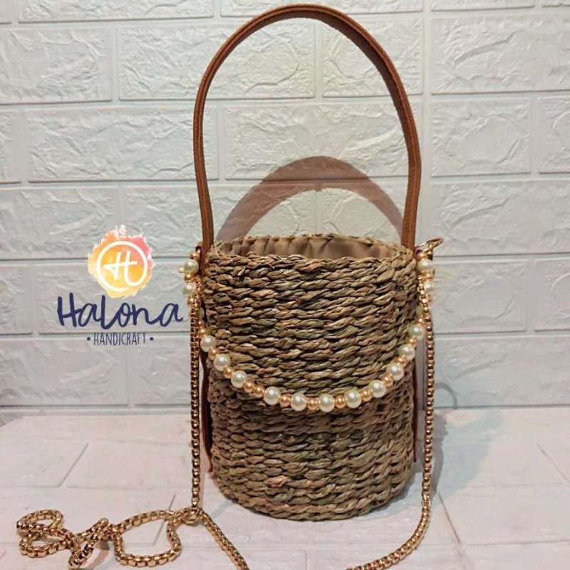 Jual TAS ANYAMAN MENDONG/TAS ANYAMAN/TAS SLEMPANG/TAS ANYAM PANTAI di ...