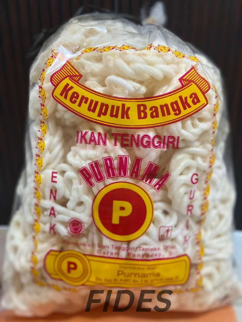 Jual KERUPUK BANGKA PURNAMA IKAN TENGGIRI JUMBO 1/2 KILO - ENAK GURIH ...