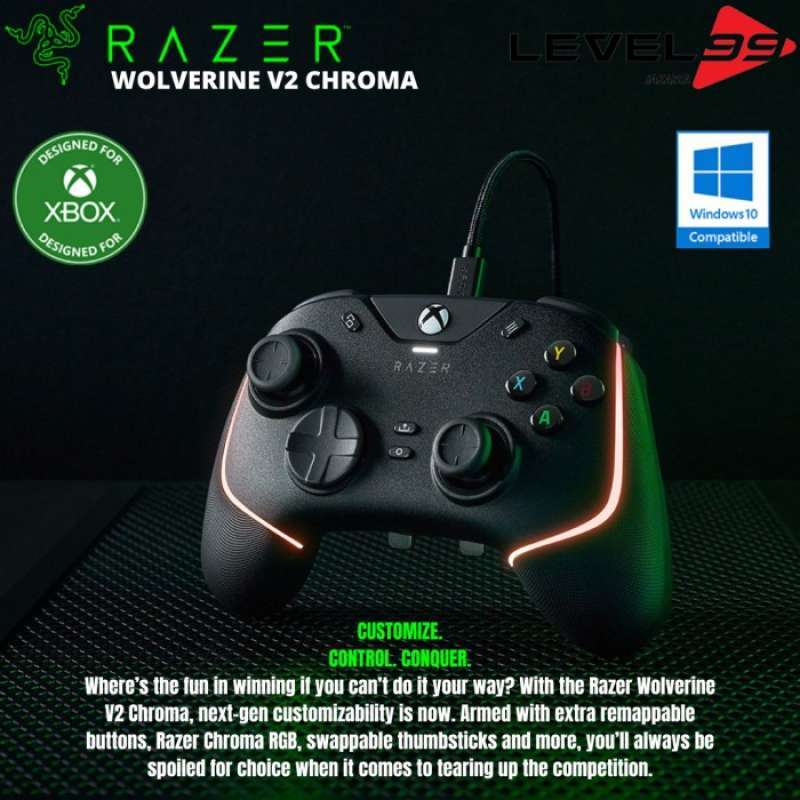 Jual RAZER WOLVERINE V2 CHROMA-BLACK Gamepad di Seller Silvanna - Kapuk ...