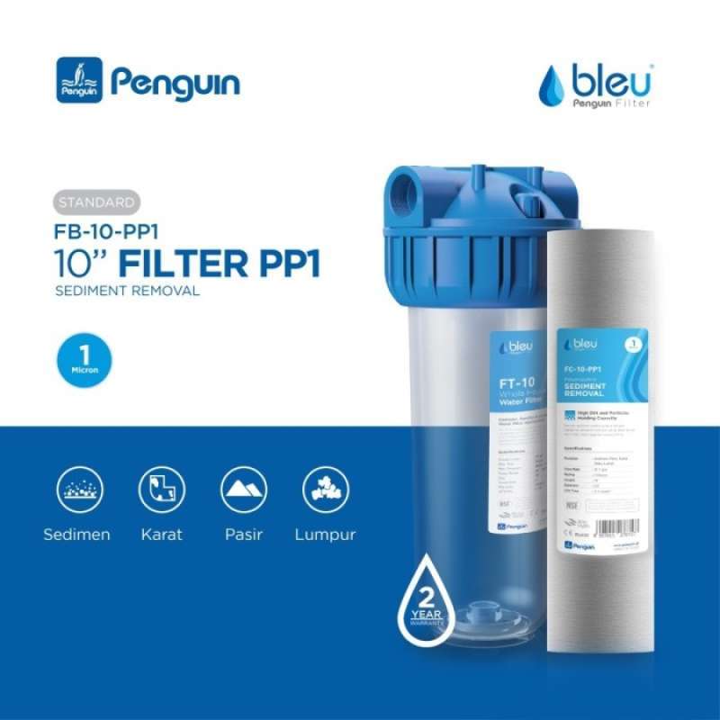 Jual Penguin Bleu Water Filter PP Air Sedimen 10 inch FB-10-PP1 di Seller Mirana - Ancol, Kota ...