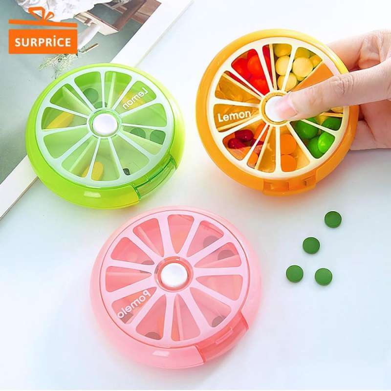 Jual Kotak Obat Harian / Tempat Obat 21 Box / Kotak Obat Pelangi - 7D ...