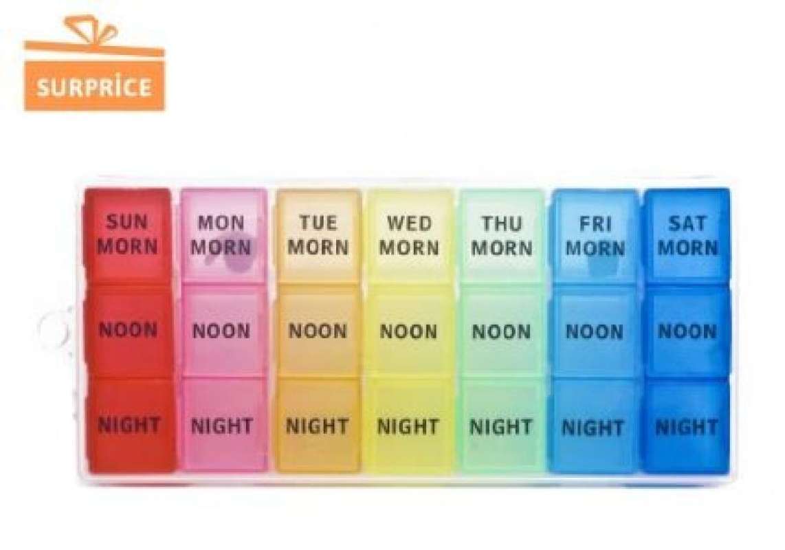 Jual Kotak Obat Harian / Tempat Obat 21 Box / Kotak Obat Pelangi - 7d ...