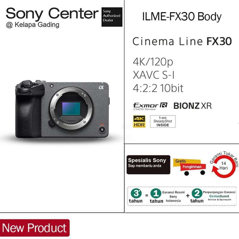 Promo Sony Center Jakarta - Sony Original Ilme-fx30 , Fx30 Kamera Gateway Cinema Line Ringkas ...