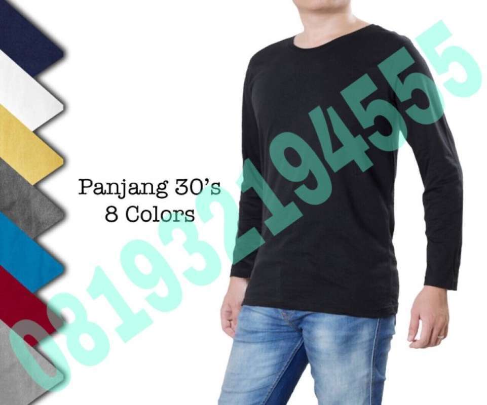 Jual Jual Kaos Polos Lengan Panjang Cotton Combed 30s Warna Baca ... Jual Jual Kaos Polos Lengan Panjang Cotton Combed 30s Warna Baca ...