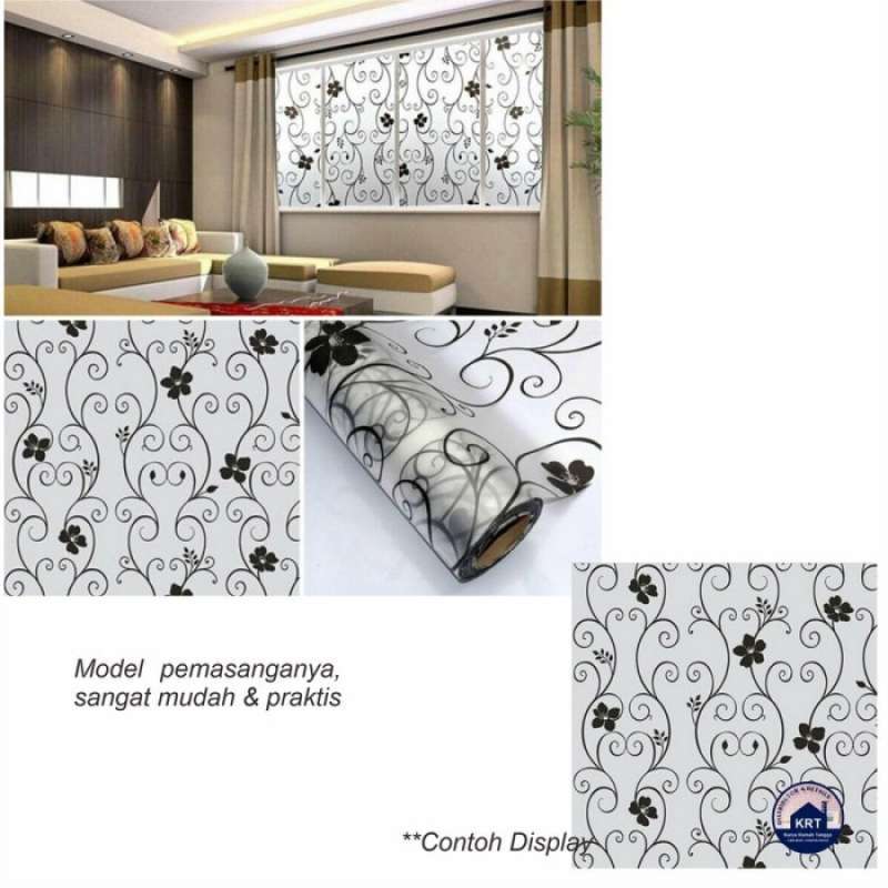 Promo STICKER KACA / Stiker Kaca Film Wallpaper Jendela Rumah 90cm x ...