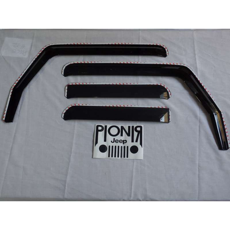Jual Quadratech Talang Air Side Window Deflector Ventvisor Jeep JK ...
