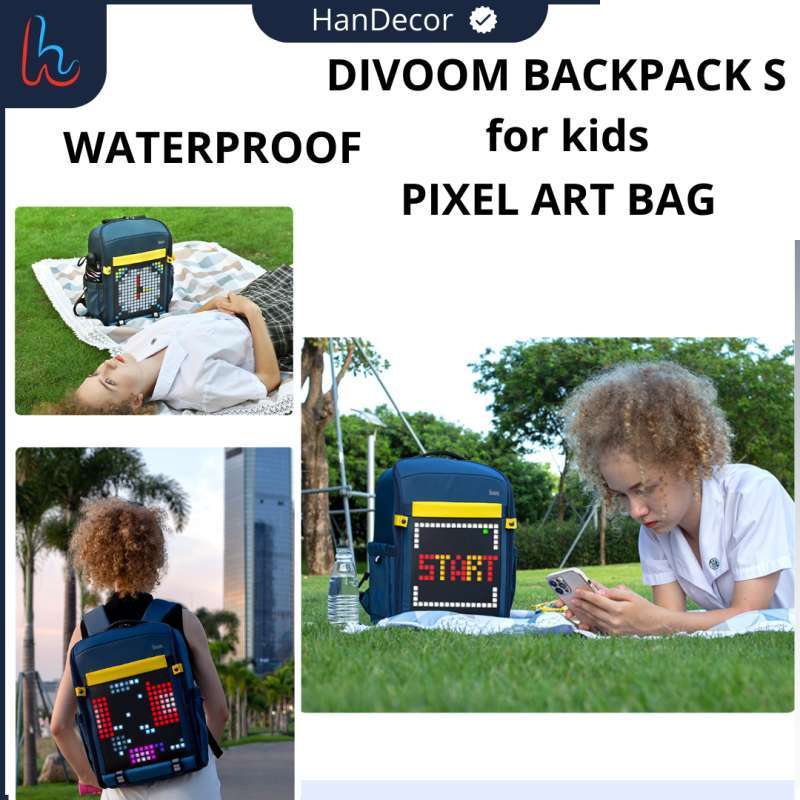 Jual Tas Divoom Backpack S for Kids - Tas Divoom Anak Pixel Art Bag ...
