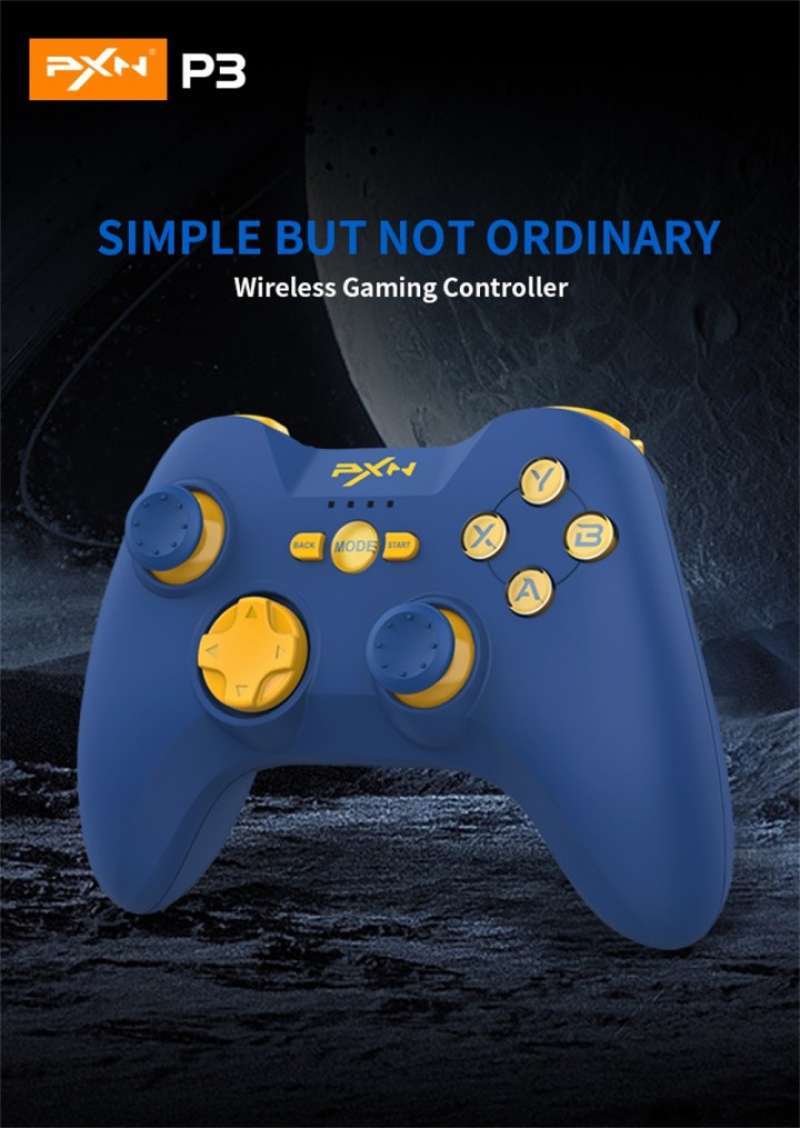 Jual Pxn P3 Wireless Gaming Controller 2.4g - Gamepad Ps3 Ios Pc Android - Blue Blue Di Seller ...