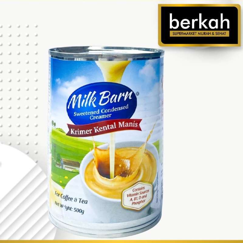 Jual Milk Barn Krimer Kental Manis Putih 500 Gram Di Seller Berkah ...