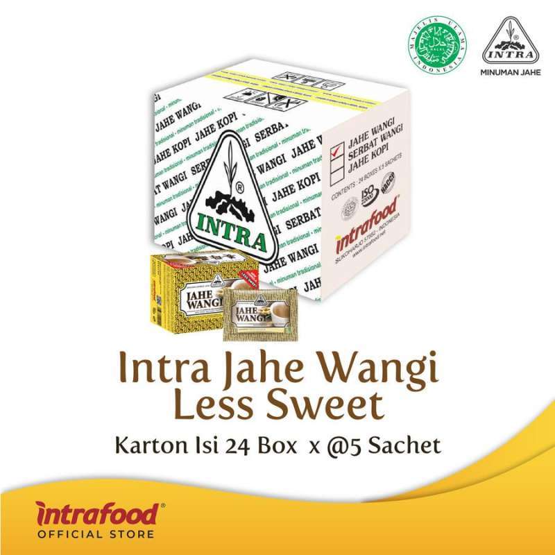 Jual Intra Jahe Wangi Less Sweet Karton Isi 24 Box X @5 Sachet Di ...