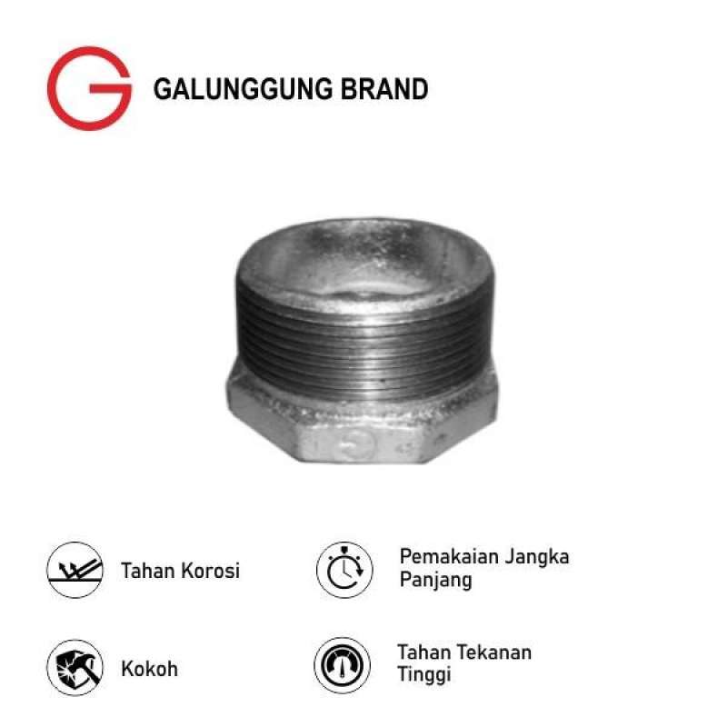 Jual G Brand Verlop Ring/Bushing Galvanis 3/4 x 1/2 di Seller Sutindo ...