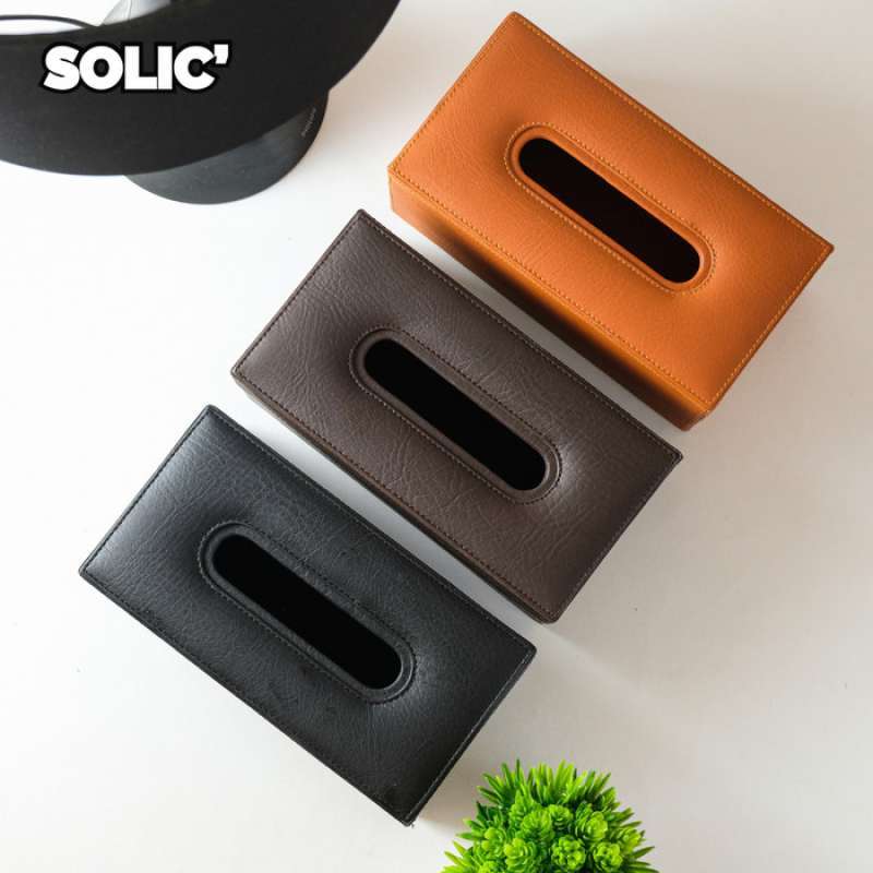 Jual Kotak Tisu Tempat Tissue Kulit Mobil Rumah Kantor Besar Premium ...