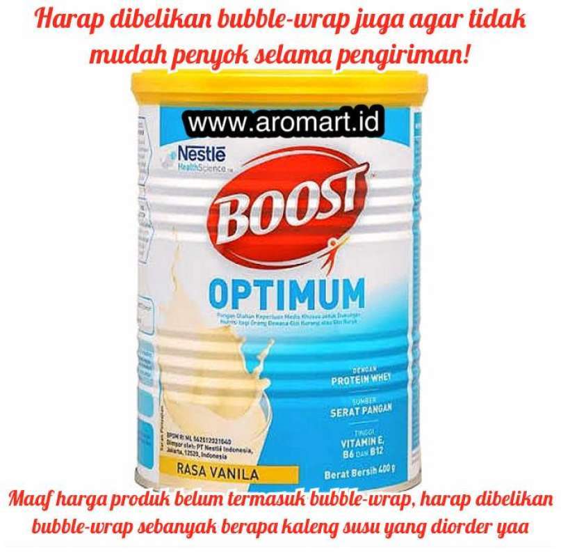 Jual Nestle Boost Optimum - 400g di Seller Aromart - Purwokerto Lor, Kab. Banyumas | Blibli