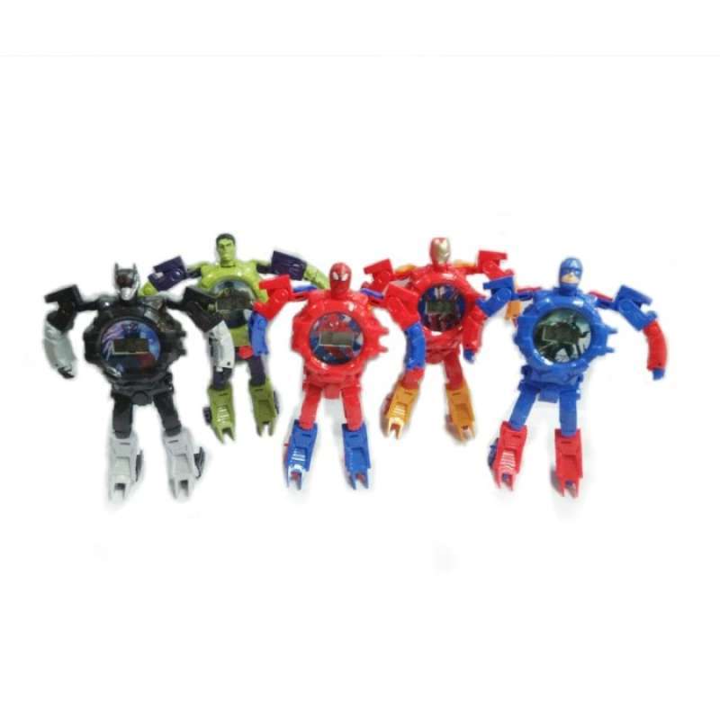 Promo jam tangan robot avengers / jam tangan mainan anak Diskon 53% di ...