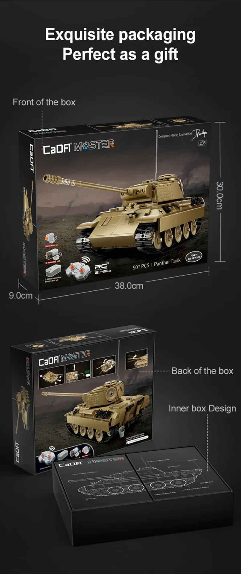 Jual Double E Cada German Panther Tank Designed By Maciej Szymański ...